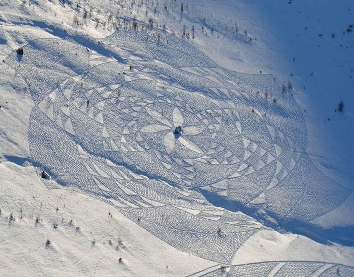 Simon Beck / Snow Art - Magazine de design social